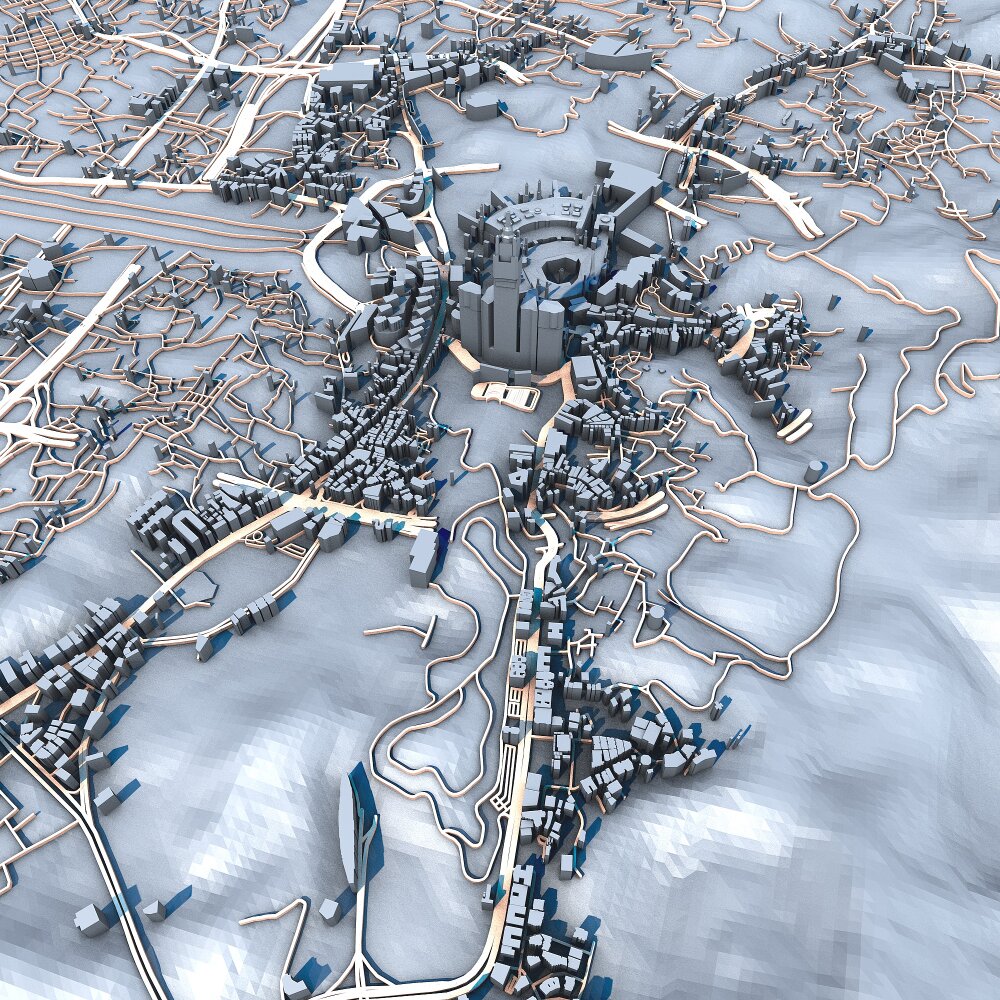Makkah Al Mukarramah City of Islam Sacred Architecture Saudi Arabia 3D ...