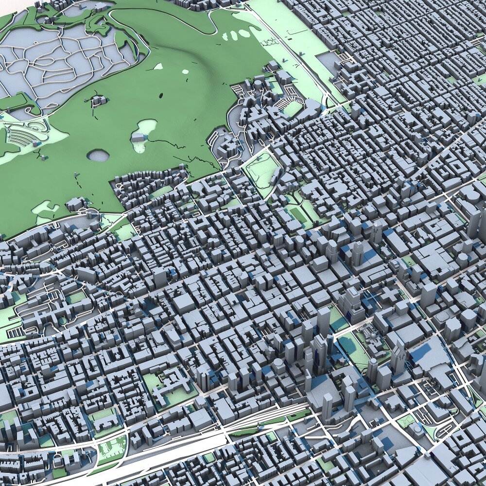 Montreal City Quebec Canada 3D model - Download City on 3DModels.org