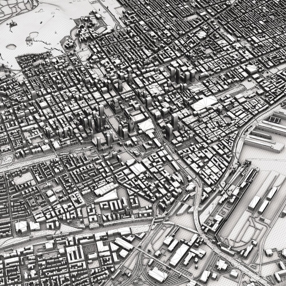 Montreal City Quebec Canada 3D model - Download City on 3DModels.org
