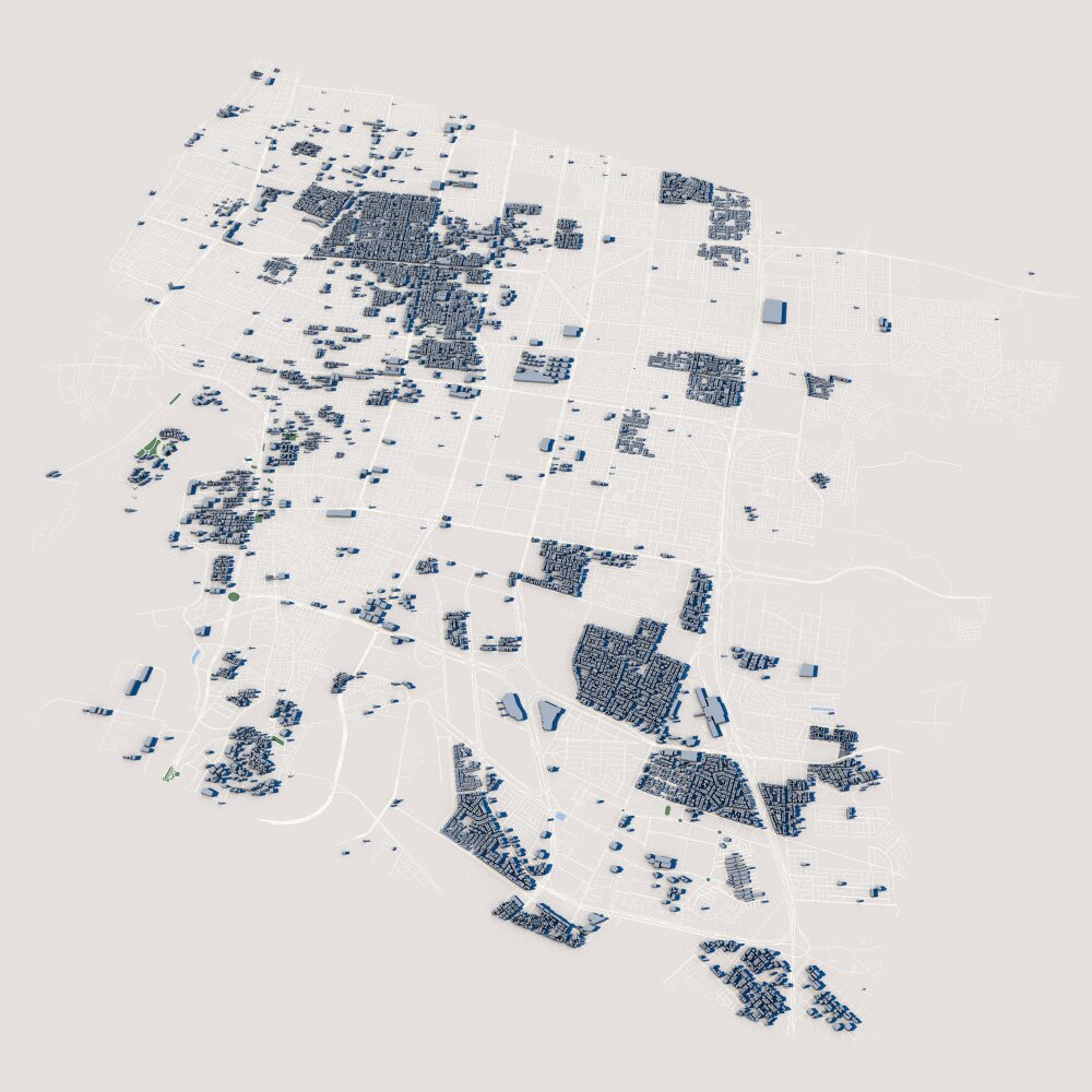 Urban Map Jeddah City Saudi Arabia 3D model - Download City on 3DModels.org