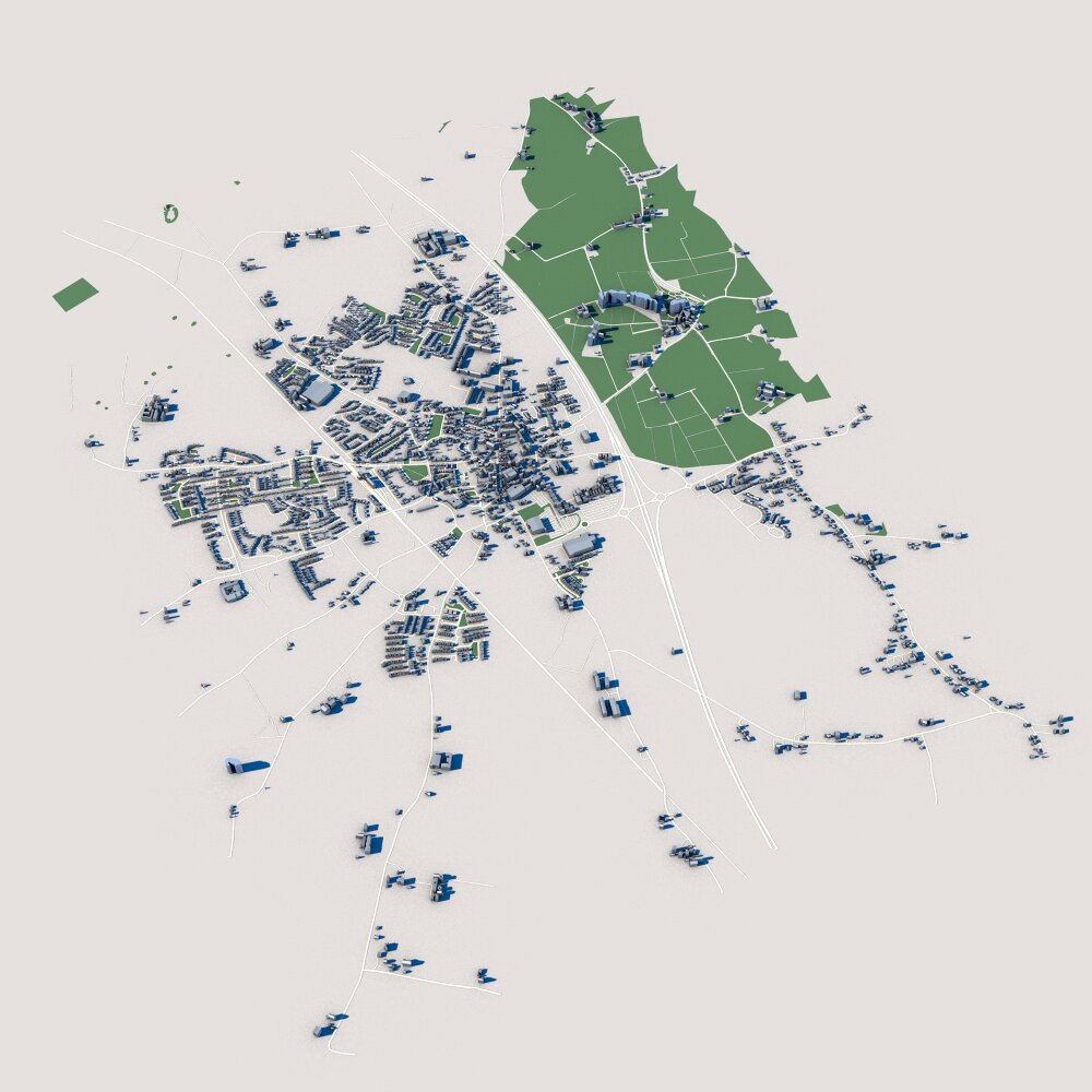 Kildare City Ireland 3D model - Download City on 3DModels.org