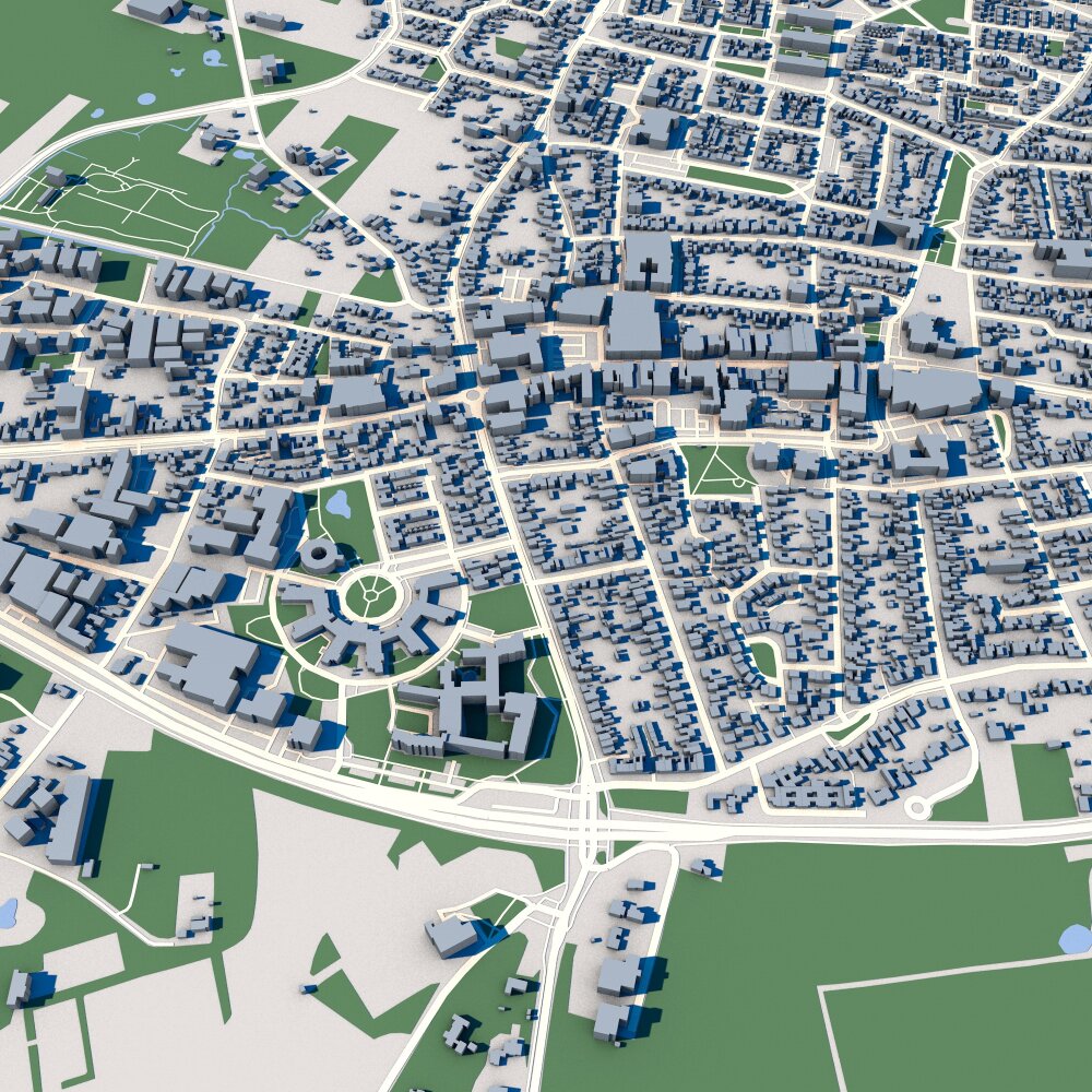 Bladel City Netherlands 3D model - Download City on 3DModels.org