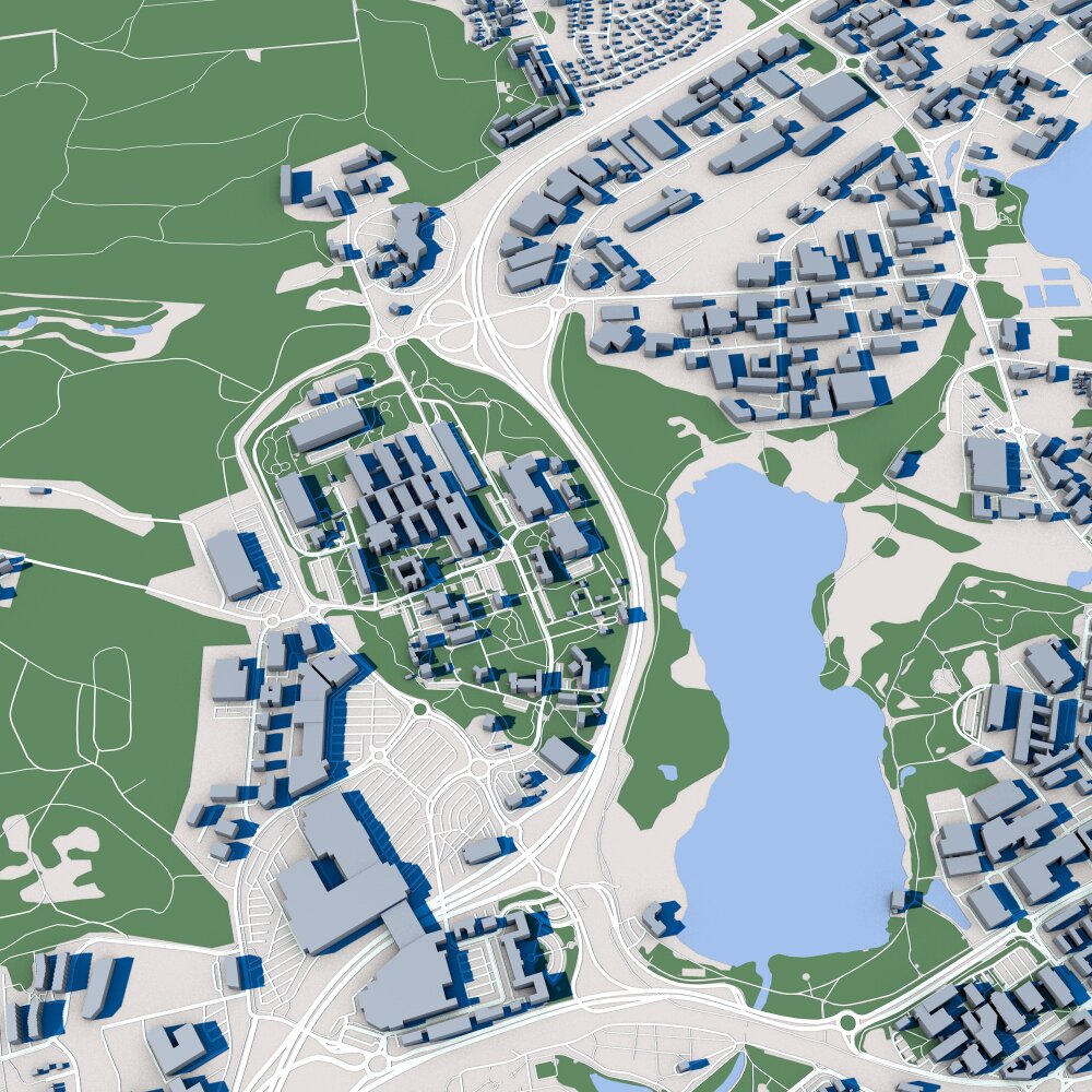 Jonkoping City in Sweden 3D model - Download City on 3DModels.org