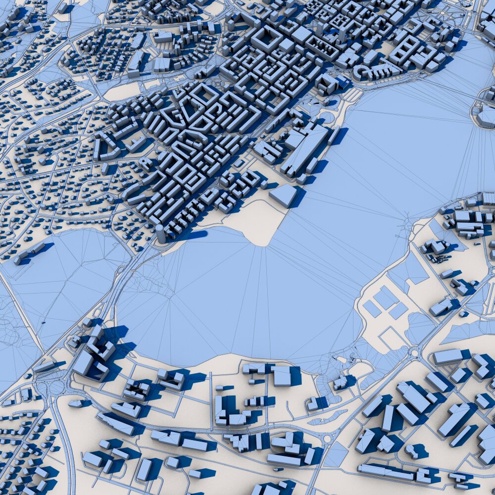 Jonkoping City in Sweden 3D model - Download City on 3DModels.org