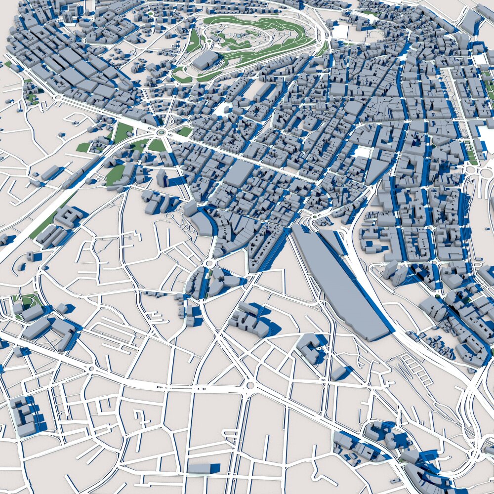 Vigo City Spain 3D model - Download City on 3DModels.org