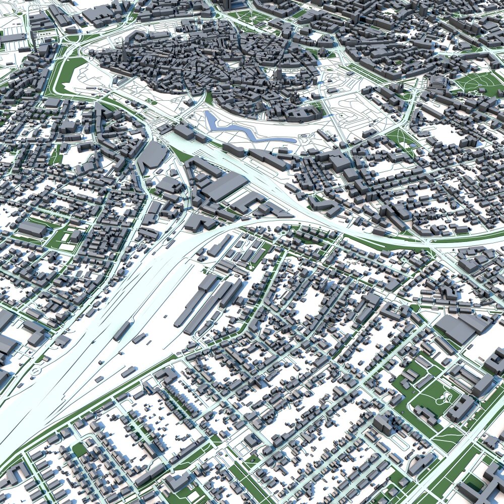 Tallinn City Estonia Map 3D model - Download City on 3DModels.org