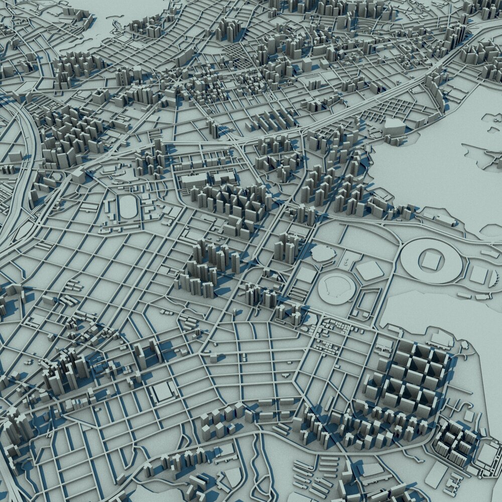 Busan City South Korea 3D model - Download City on 3DModels.org