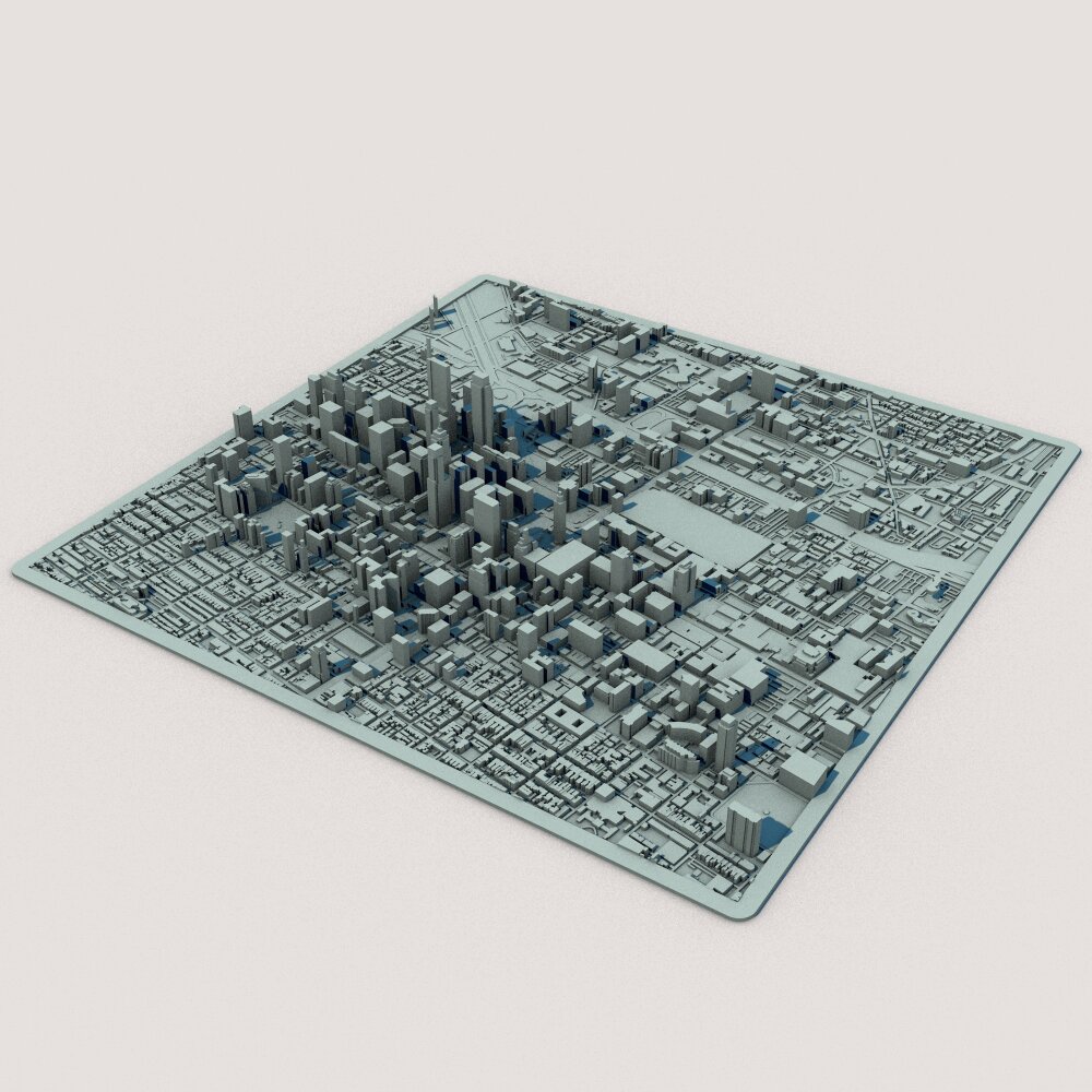 Mapa de la Ciudad de Filadelfia Estados Unidos Modelo 3D - Descargar ...