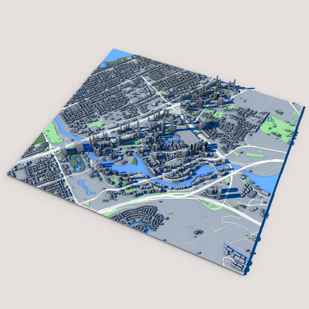 Burj Khalifa Downtown Dubai United Arab Emirates 3D model - Download ...