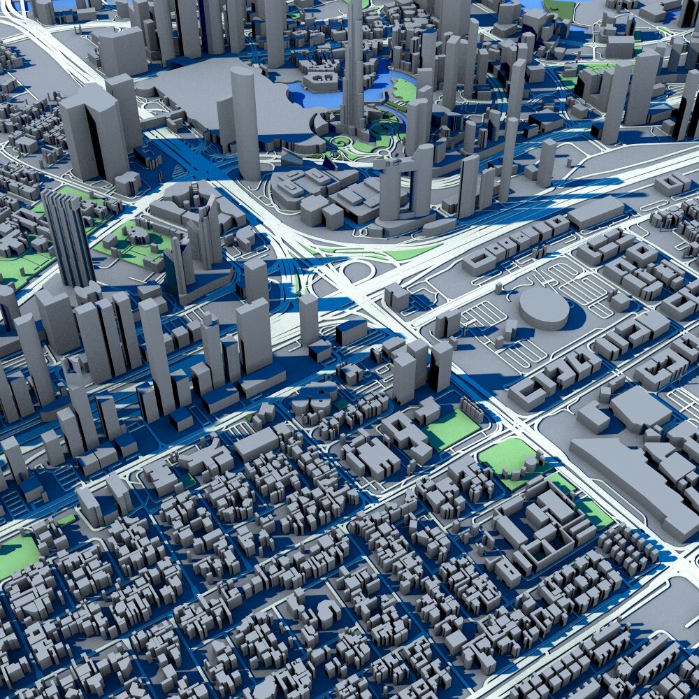 Burj Khalifa Downtown Dubai United Arab Emirates 3D model - Download ...