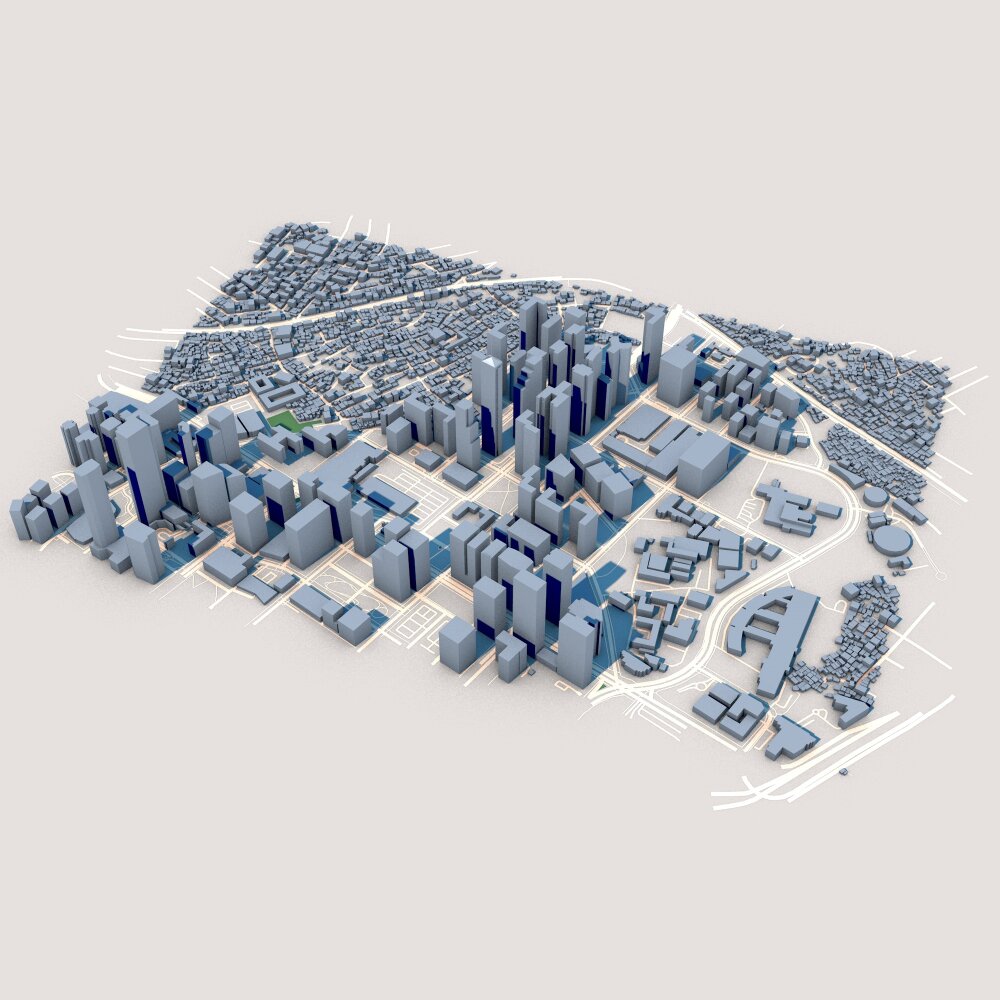 Grand Hyatt Manila Pbcom Tower Philippines 3D model - Download City on ...