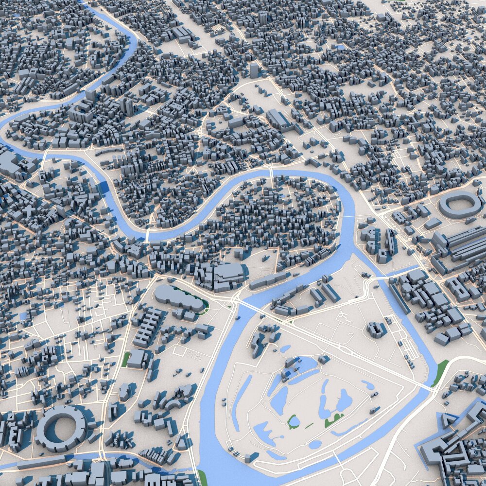Chennai City India 3D model - Download City on 3DModels.org