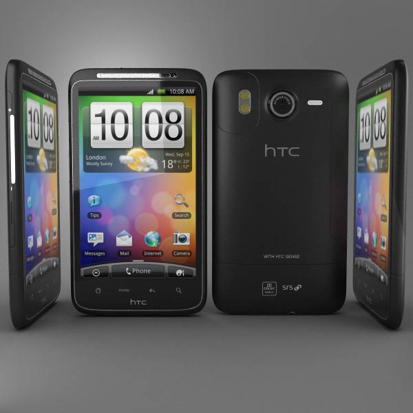 HTC Desire 3D model - Download Phones on 3DModels.org