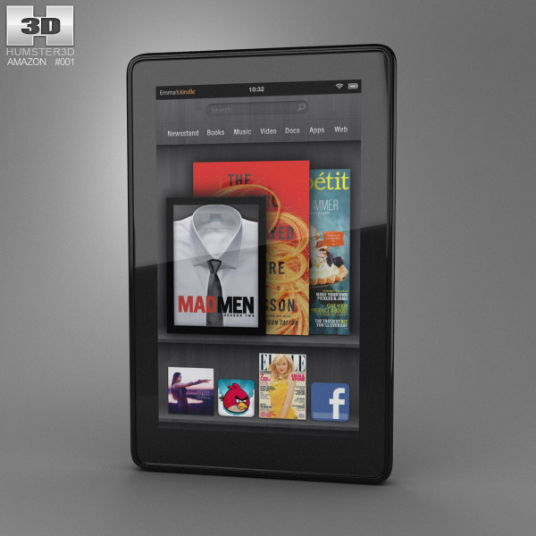 Amazon Kindle Fire Modelo 3D - Descargar Tableta on 3DModels.org