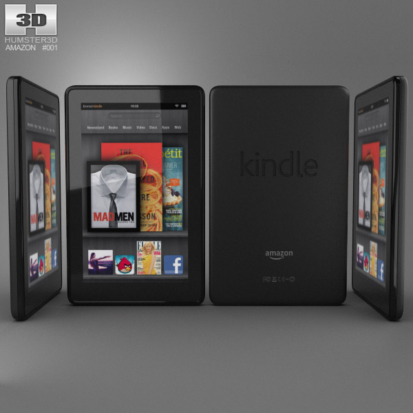 Amazon Kindle Fire Modelo 3D - Descargar Tableta on 3DModels.org
