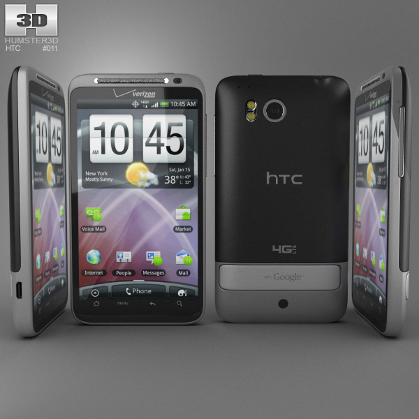 HTC Thunderbolt 3D 모델 - 다운로드 전화 on 3DModels.org