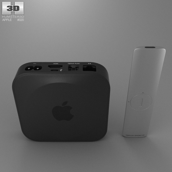 Apple TV 3D model - Download Television on 3DModels.org