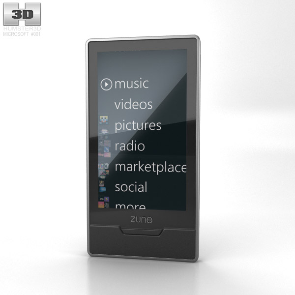Microsoft Zune HD 16 Gb Modelo 3D - Descargar Accesorios electrónicos ...
