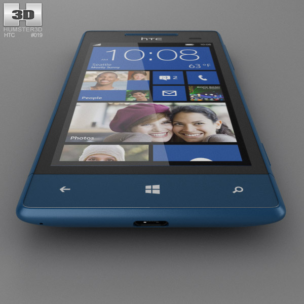 HTC Windows Phone 8S 3D model - Download Phones on 3DModels.org