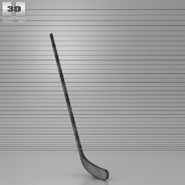 Hockey Stick and Puck 3D model - Download Sports Equipment on 3DModels.org
