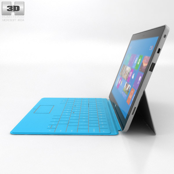 Microsoft Surface with Touch Cover 3D model - Download Tablet on ...