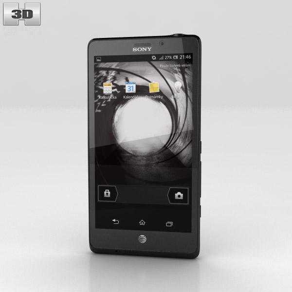 Sony Xperia TL 3D model - Download Phones on 3DModels.org