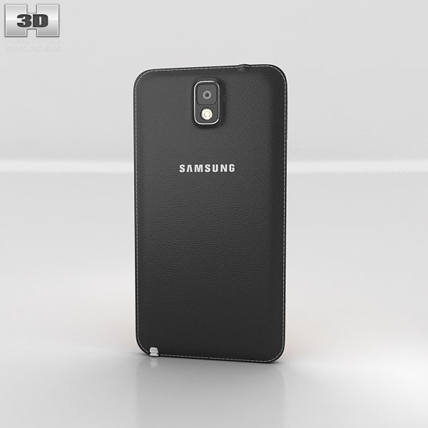 Samsung Galaxy Note 3 Black 3D 모델 - 다운로드 전화 on 3DModels.org