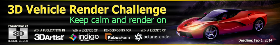 3D Vehicle Render Competition for CG Artists 3D модели