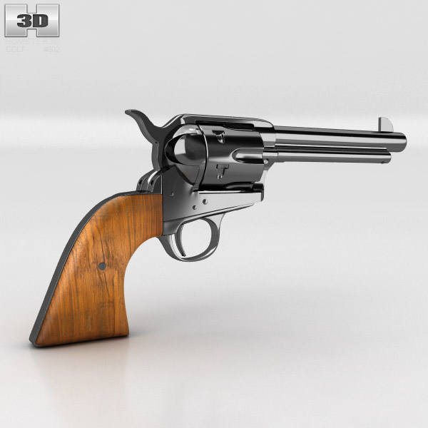 Colt Single Action Army M1873 3D model - Download Revolver on 3DModels.org