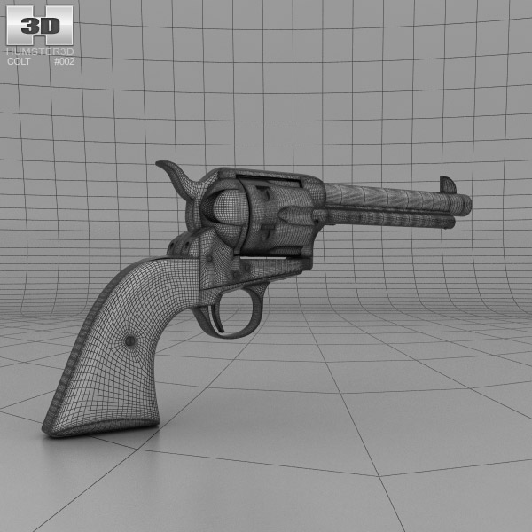 Colt Single Action Army M1873 3D model - Download Revolver on 3DModels.org