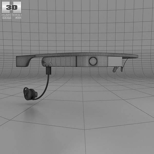Google Glass with Mono Earbud Shale 3D model - Download Electronic ...