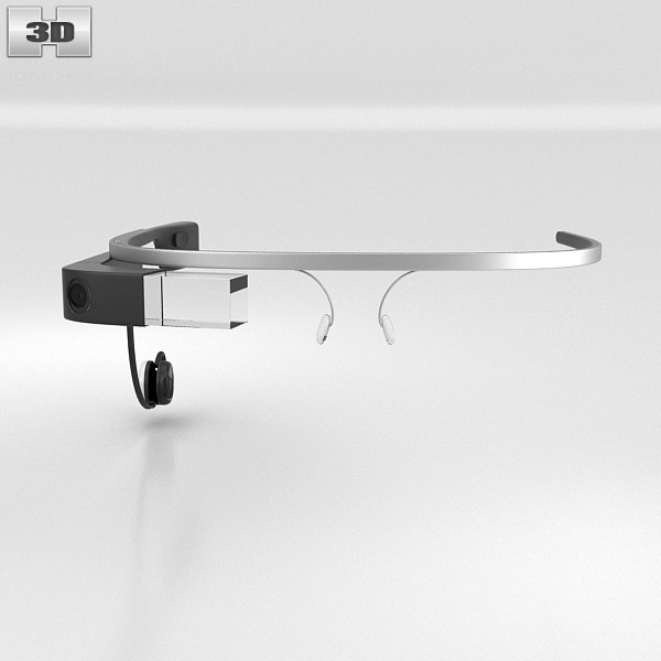 Google Glass with Mono Earbud Shale 3D model - Download Electronic ...