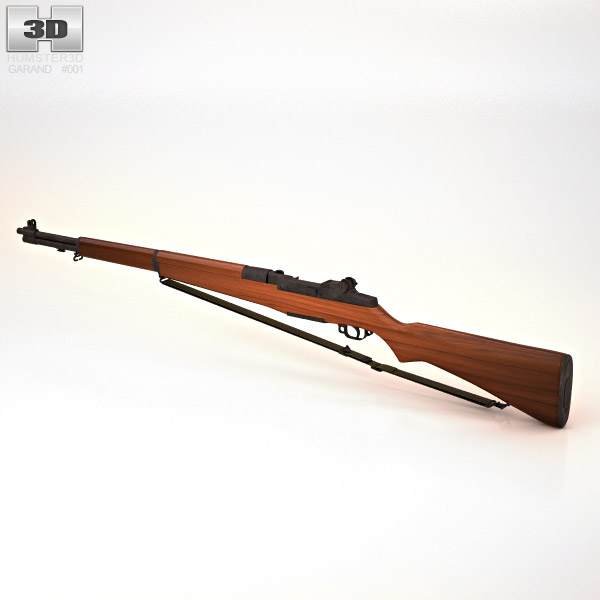 M1 Garand 3D model - Download Rifle on 3DModels.org