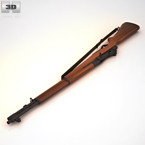 M1 Garand 3D model - Download Rifle on 3DModels.org