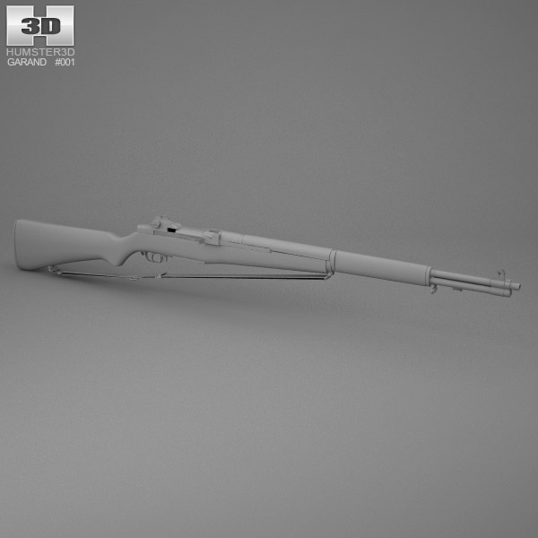 M1 Garand 3D model - Download Rifle on 3DModels.org