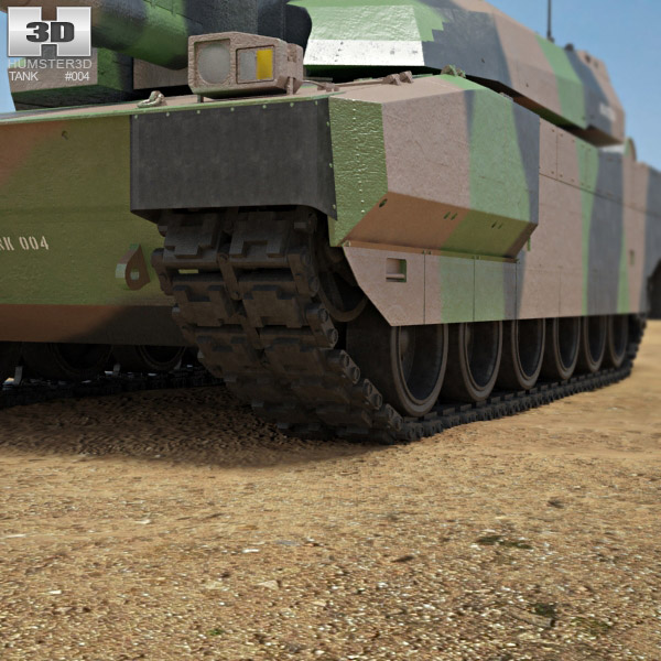Leclerc tank 3D model - Download Tank on 3DModels.org