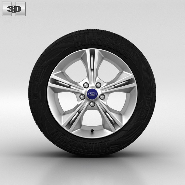 Ford Focus Wheel 16 inch 002 3D model - Download Wheels on 3DModels.org