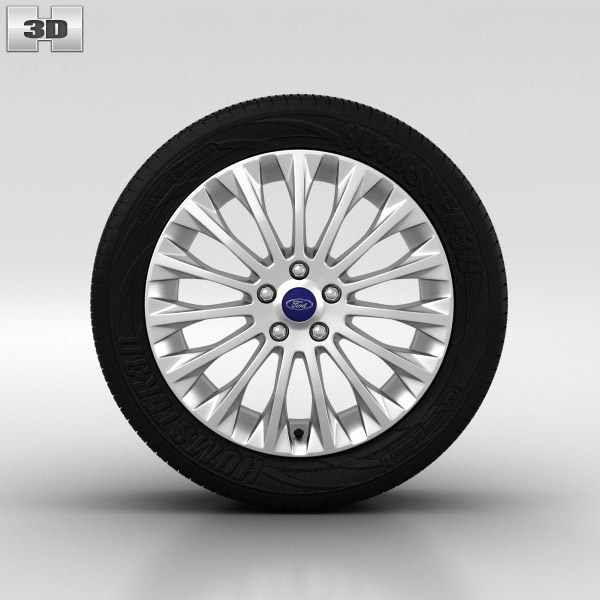 Ford Focus Wheel 17 inch 003 3D model - Download Wheels on 3DModels.org