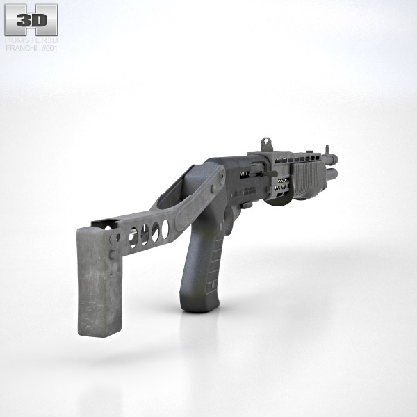 Franchi SPAS-12 3D model - Download Shotgun on 3DModels.org