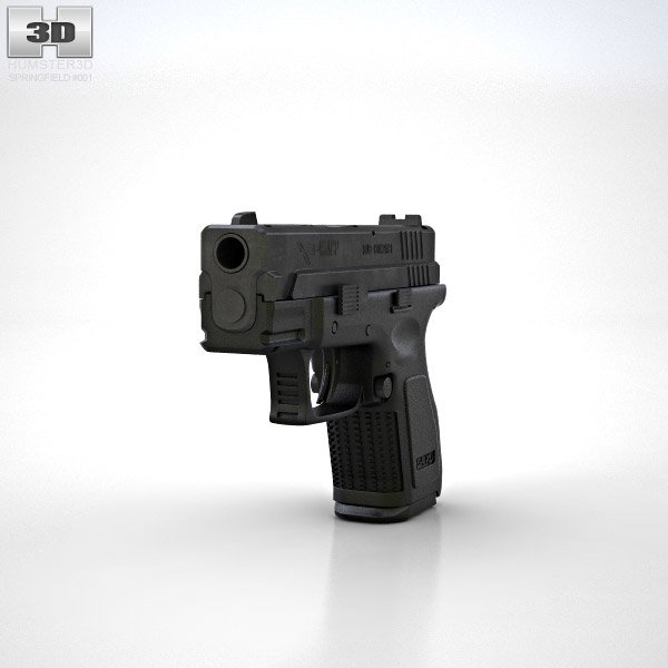 Springfield Armory XD (HS2000) 3.5 inch sub-compact 3D model - Download ...