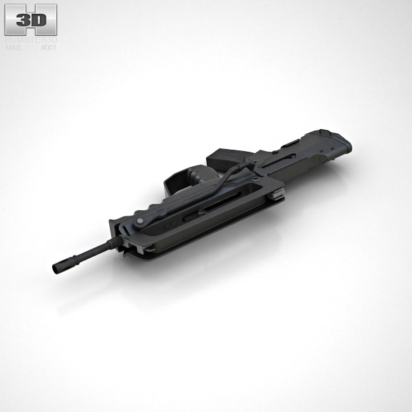 FAMAS G2 3D model - Download Assault rifle on 3DModels.org