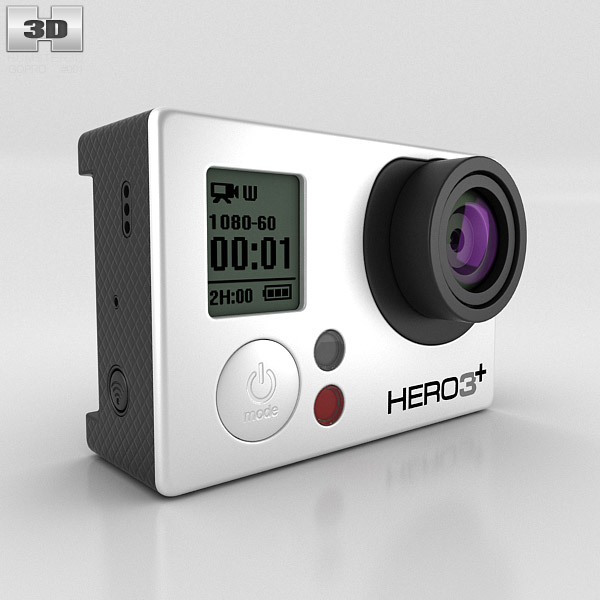 GoPro HERO3+ 3D model - Download Photo camera on 3DModels.org