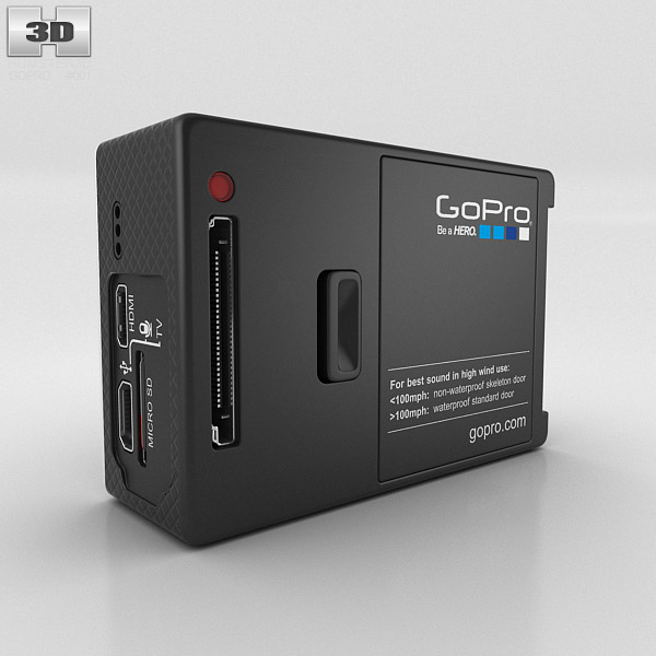 GoPro HERO3+ 3D model - Download Photo camera on 3DModels.org