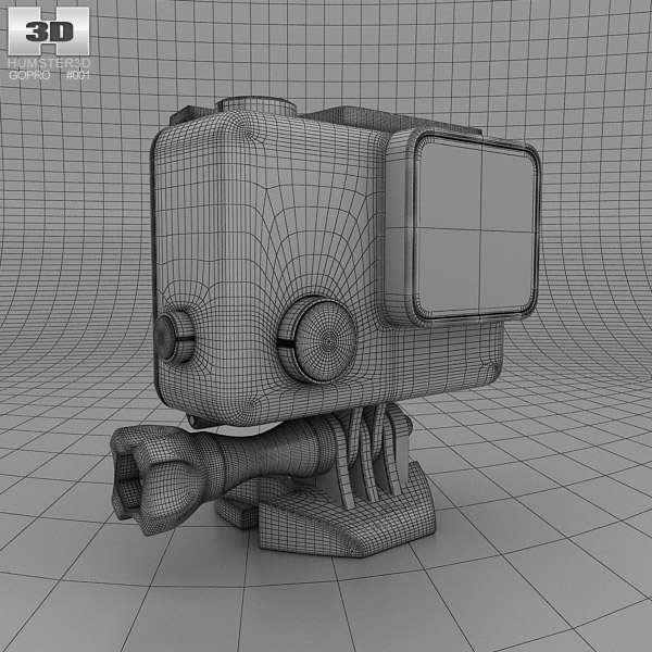 GoPro HERO3+ 3D model - Download Photo camera on 3DModels.org