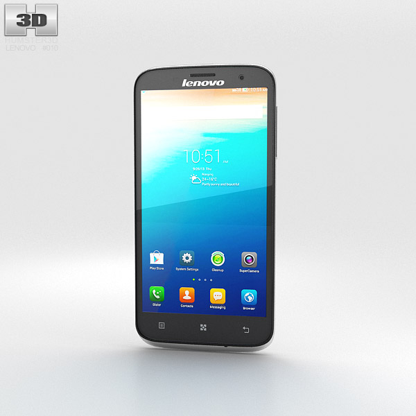 Lenovo A859 3D model - Download Phones on 3DModels.org