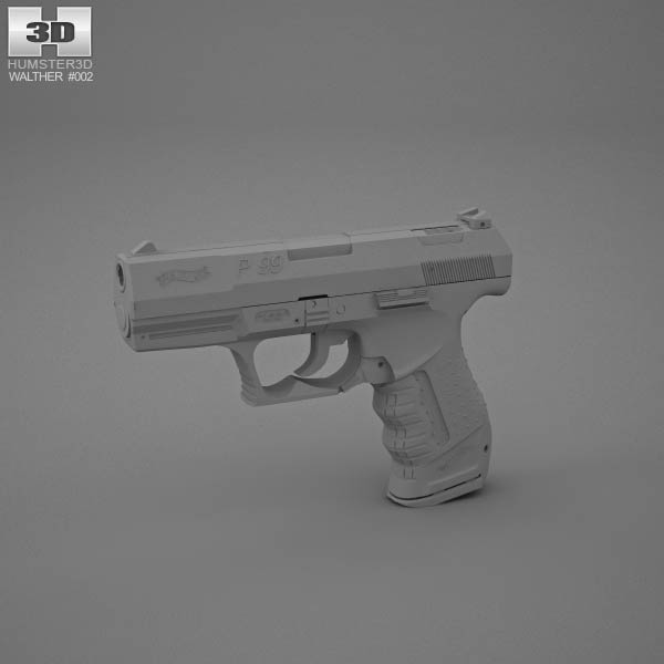 Walther P99 3D model - Download Pistol on 3DModels.org