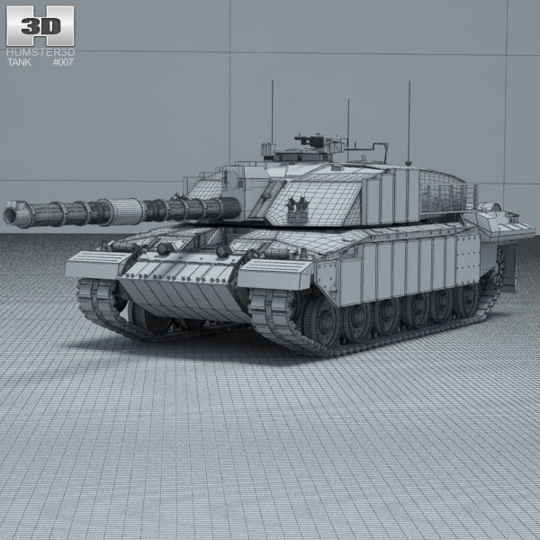 Challenger 2 3D model - Download Tank on 3DModels.org