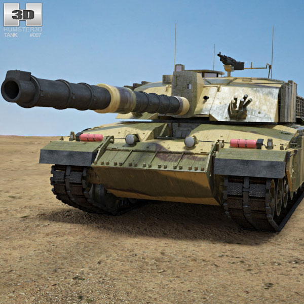 Challenger 2 3D model - Download Tank on 3DModels.org