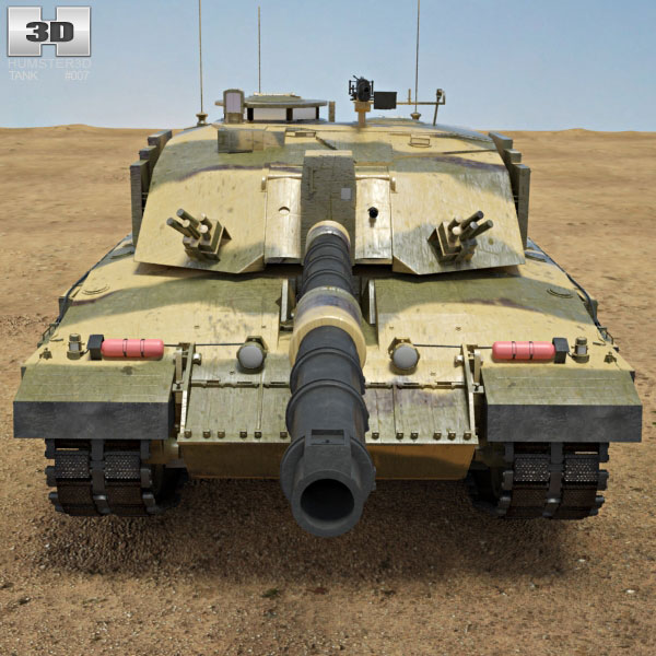 Challenger 2 3D model - Download Tank on 3DModels.org