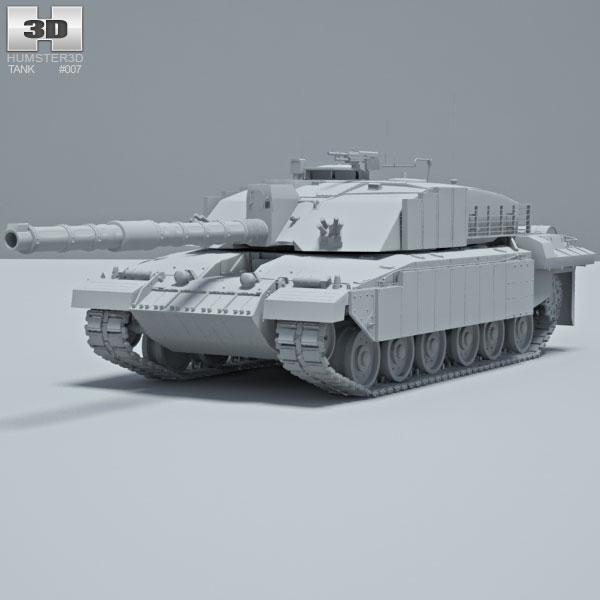 Challenger 2 3D model - Download Tank on 3DModels.org